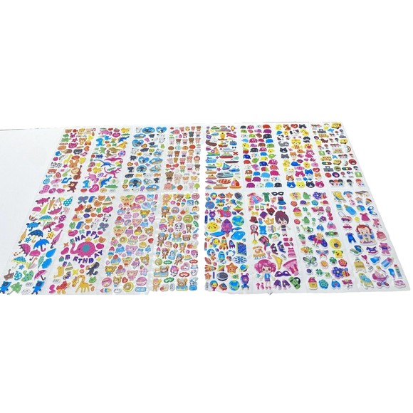 Unbranded | Toys | 6 Sheets Stickers 3d Puffy Bubble Stickers Brand New ...